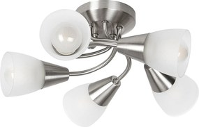 Rabalux Chromové stropní svítidlo Connor pro žárovku 5x E14 5691