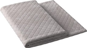 Hotelový přehoz – běhoun Velvet 60x200 cm barva šedá látka lesklé, sametová