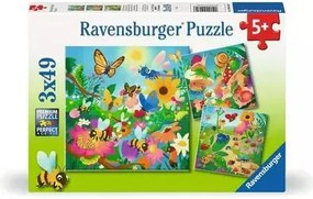 Ravensburger Puzzle: Hmyzí kamarádi / 3x49 dílků / od 5 let