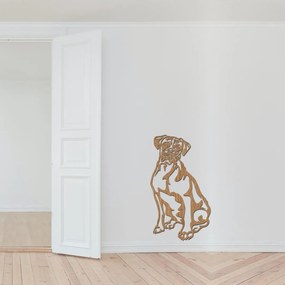 dřevo života Dřevěná dekorace psa Boxer Rozměry (cm): 16x30, Barevný vzor: Horský dub