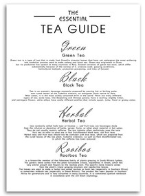 Obraz na plátně Nápis Tea Sayings - 70x100 cm