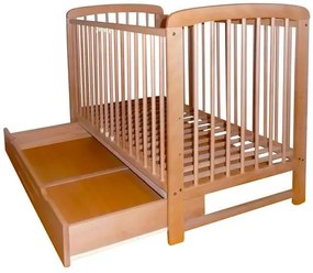 Via-nábytek Dětská postýlka Ina 60 x 120 Povrchová úprava postele: Buk (lakovaný)