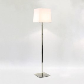 Kovová lampa s látkovým stínítkem Azumi Floor  Kovová lampa s látkovým stínítkem Azumi  Floor Noha: Chrom lesklý, Stínítko: Jehlan bílý