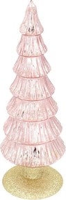 Decorace Růžový vánoční stromek 28cm