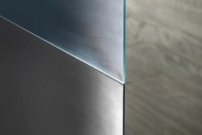 Aqualine Sapho, WALK-IN stěna k instalaci na zeď se vzpěrou, jednodílná, 1000 mm, matné sklo