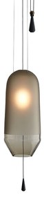 Skleněné designové svítidlo Limpid Light S Délka kabelu: 3500 mm, Sklo: Kouřové, Stmívání: Stmívatelné DALI