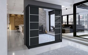 ADRK Furniture Posuvná skříň s zrcadlem TRAVES 180 SW-TRA-B-180+A388