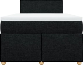 Box spring postel s matrací černá 120x190 cm textil 3286614