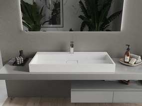 Mexen Ava umyvadlo na desku z konglomerátu 1/O 100 x 46 cm, bílá - 23011001