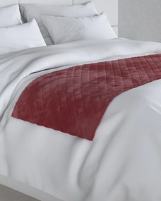 Hotelový přehoz – běhoun Velvet 60x200 cm barva červená látka lesklé, sametová