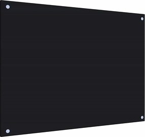Kuchyňský panel černý 80 x 60 cm tvrzené sklo 249486