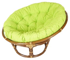 Ratanový PAPASAN - tmavý med - průměr 110 cm