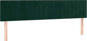 Box spring postel s matrací tmavě zelená 180x200 cm samet 3141440