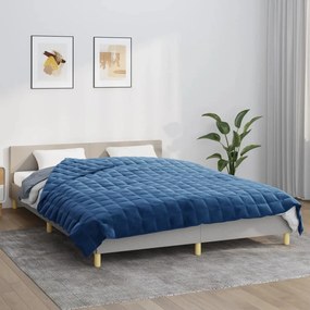 vidaXL Zátěžová deka modrá 200 x 225 cm 9 kg textil