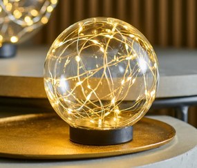 Tchibo - Skleněná koule s LED - barva: černá