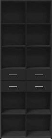 Skříň highboard černá 70 x 42,5 x 185 cm kompozitní dřevo 3281463