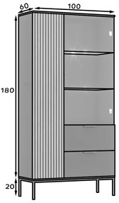 ELTAP Meorati 100 Výloha otřepy/Řemeslný dub - SF-MEO-B-WIT100