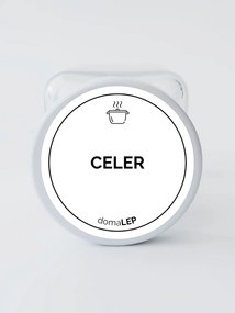 Samolepka na kořenky CELER bílá 5 cm tučné písmo