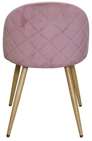 Židle LAMBDA růžový samet