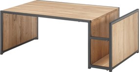 XXXLutz KONFERENČNÍ STOLEK, černá, barvy dubu, dřevo, kov, 110/60/40 cm MID.YOU - Konferenční stolky - 000572033201