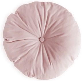 Dekorační bavlněný polštář KNOFLÍK Zvolte barvu: Světle růžová