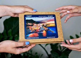 _Ostatní 1_ PUZZLER DŘEVO Manarola v Itálii 30x21cm dekorativní skládačka 250 dílků 5714326