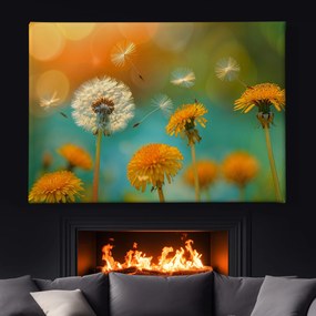 Obraz na plátně - Pampeliška, bílé nadělení FeelHappy.cz Velikost obrazu: 40 x 30 cm