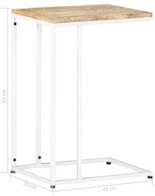Odkládací stolek 35 x 45 x 65 cm masivní mangovníkové dřevo - Default Title