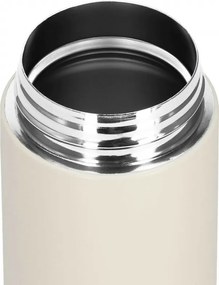 Nerezová termoska s teploměrem 420 ml SPRINGOS THERMOS krémová