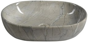 Sapho, DALMA keramické umyvadlo 59x14x42 cm, grigio, MM413