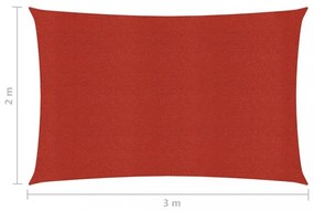 Stínící plachta obdélníková HDPE 2 x 3 m Dekorhome Béžová