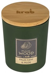 Krab MAGIC WOOD - vonná svíčka s dřevěným knotem Palm Leaf & Aloe, 300 g