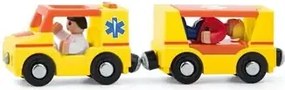 Woody Autíčka k vláčkodráze - Ambulance 4ks / od 3 let