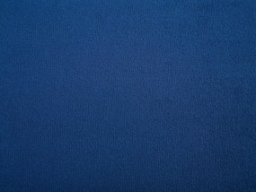 Modrá sametová rozkládací pohovka SELNES Beliani