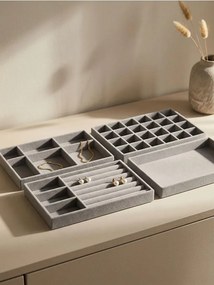Sinsay - Sada organizérů do skříně 4 pack - šedá