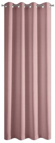 ZATEMŇOVACÍ ZÁVĚS NA KROUŽCÍCH ADA 140X250 CM SVĚTLERŮŽOVÁ