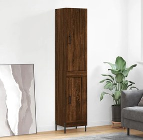 vidaXL Skříň highboard 34,5 x 34 x 180 cm kompozitní dřevo [3199115] Barva: Bílá