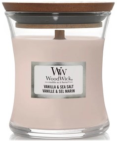 WoodWick – svíčka Vanilla & Sea Salt (Vanilka a mořská sůl) Velikost: malá 85 g