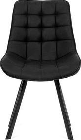 Vikio Jídelní set pro 8 osob 180x90 cm dub noha U černá židle VJS158-8C-S