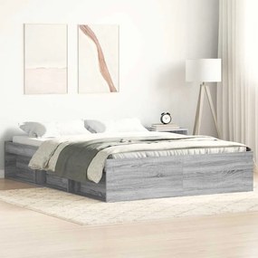 Rám postele šedý sonoma 135 x 190 cm Double 3203913