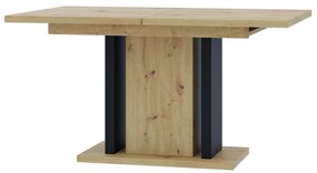 Jídelní stůl Wogrun (artisan + černá) (pro 6 až 8 osob). 1055273