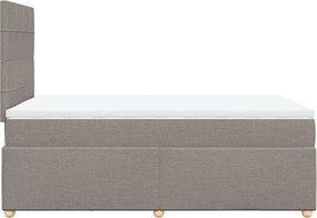 Box spring postel s matrací taupe 120x200 cm textil 3293551