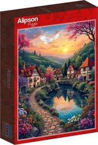 ALIPSON Puzzle Vesnice u vody / 500 dílků / od 12 let