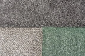 Flair Rugs, POŠKOZENÝ Kusový koberec Hand Carved Cosmos Mint/Grey/Cream, 200x290, zelená, kancelář