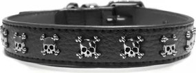MILK&PEPPER Milkandpepper Obojek pro pro psy Rockstar Black Calavera Velikost: 45x2 cm