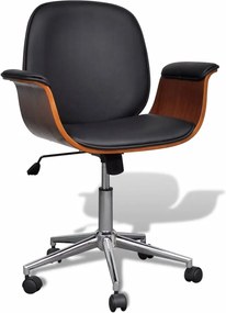 Koženková moderní otočná židle /křeslo - výškově nastavitelná