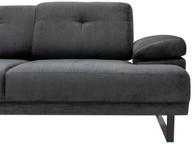 Designová rohová sedačka Vatusia 314 cm antracitová - levá