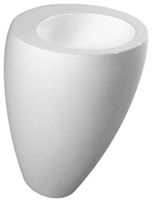 Laufen Il Bagno Alessi One - Umyvadlo s integrovaným sloupem, 52x53x85 cm, s LCC, bílá H8119714001091