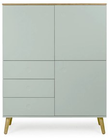 TENZO Dřevěný kabinet DOT světle zelený 137x109 9001666676