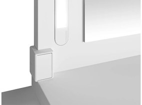 moderní Toaletní stolek z podswietlanym zrcadlem i zásuvkami Bijou 01 - Bílý